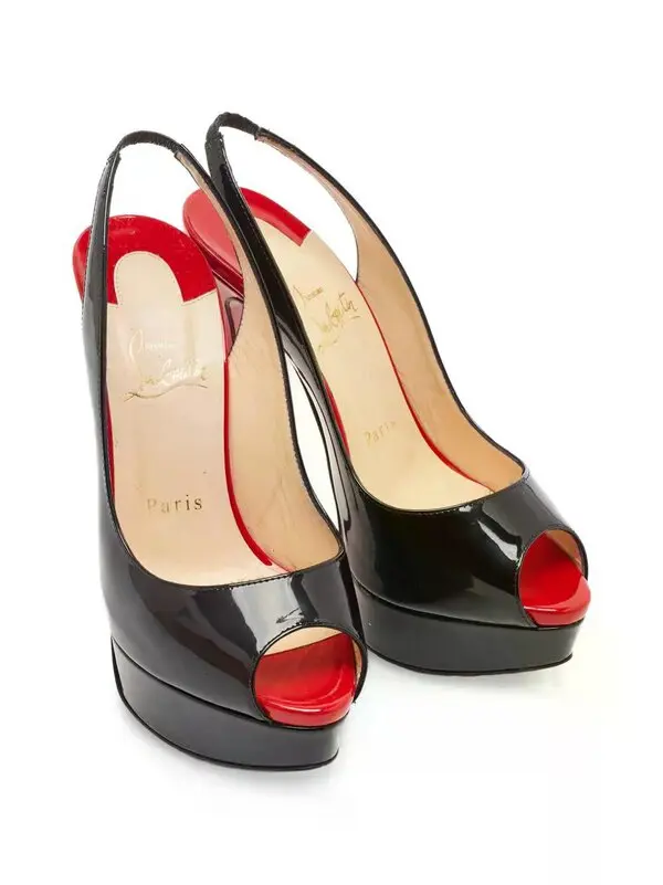 CHRISTIAN LOUBOUTIN Lady Peep Slingback Sandals