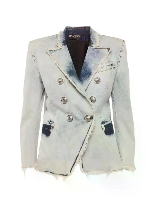 Balmain Double-breasted Denim Jacket