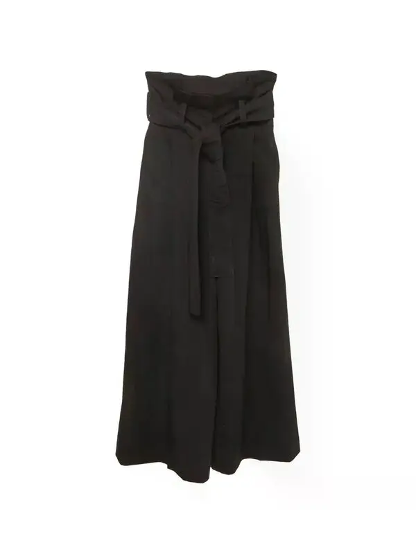 Stella McCartney Wool Belted Wide-leg Trousers