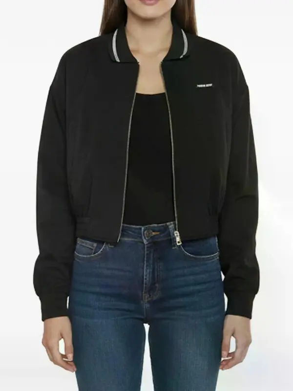 Miu Miu Logo Patch Blouson Jacket