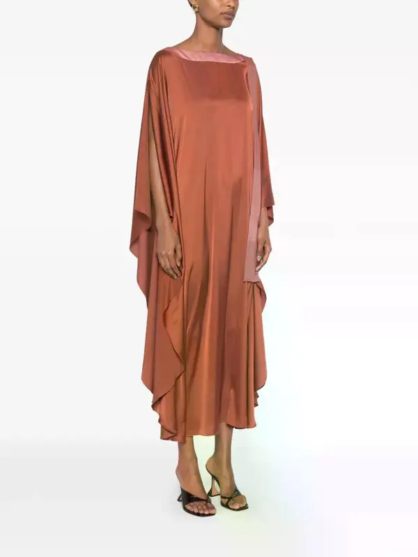 LE RJTANGE Satin Draped Dress