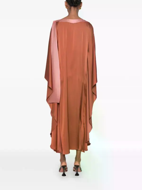 LE RJTANGE Satin Draped Dress