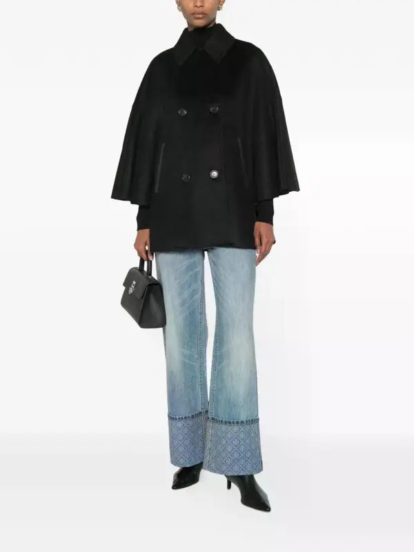 Max Mara Double-breasted Cape Coat