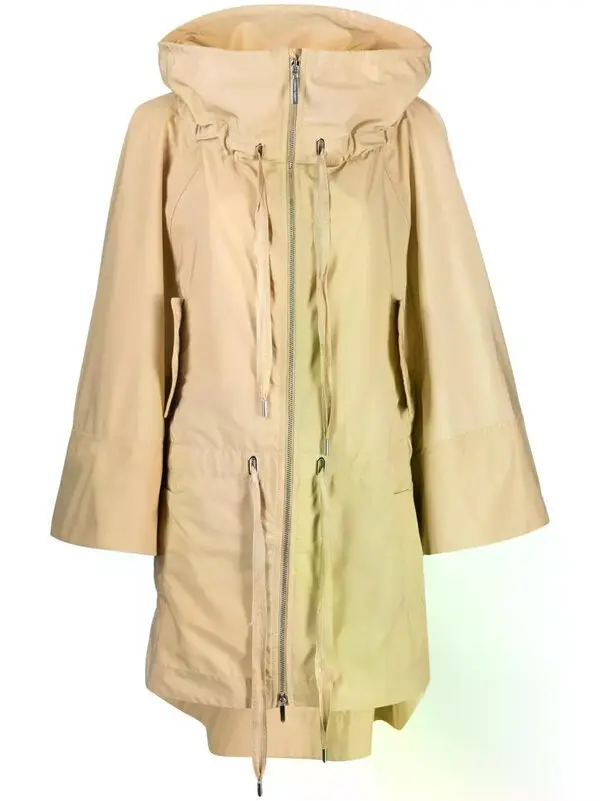 Alberta Ferretti High-tube Neck Parka Coat