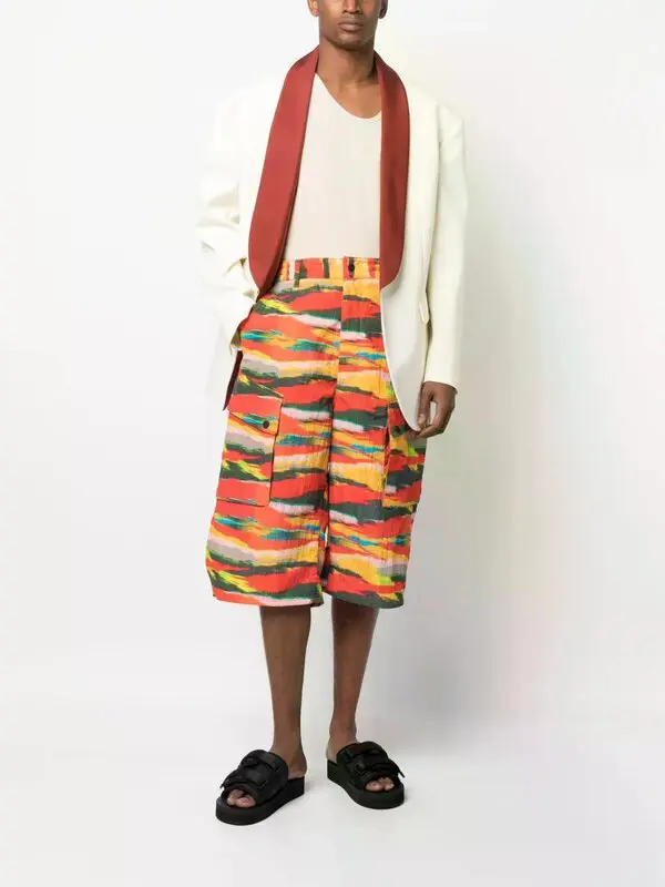 Dsquared2 Abstract Print Cargo Shorts