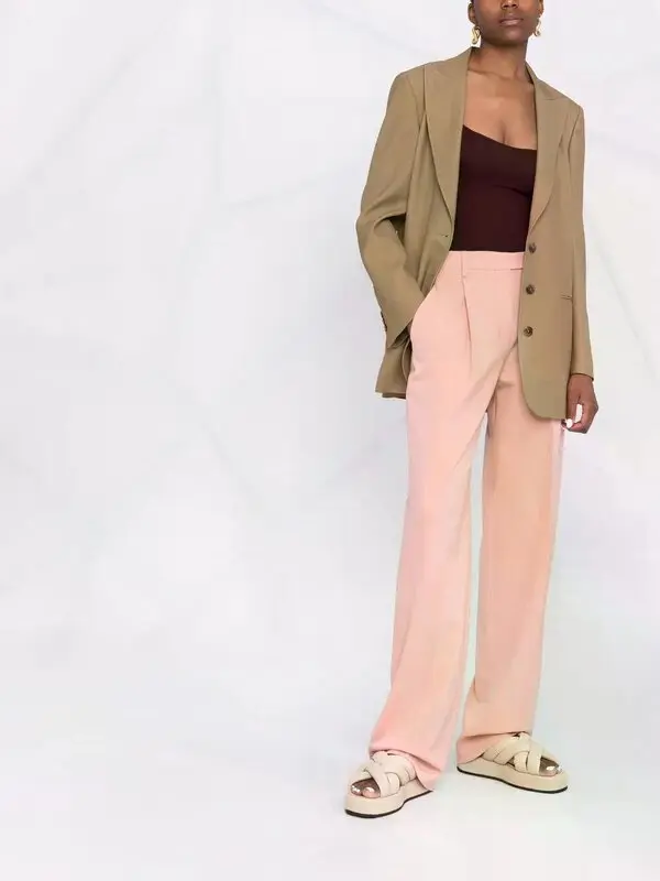Alberta Ferretti High-waisted Wide-leg Trousers