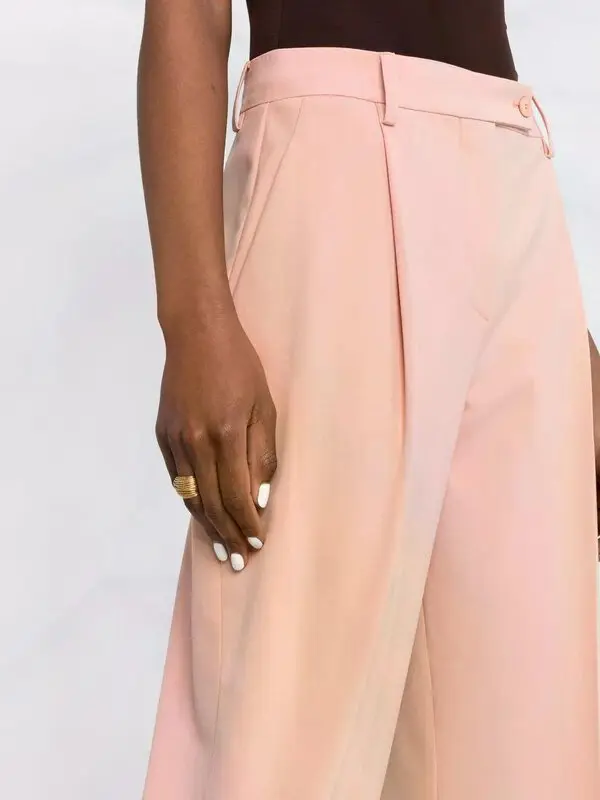 Alberta Ferretti High-waisted Wide-leg Trousers