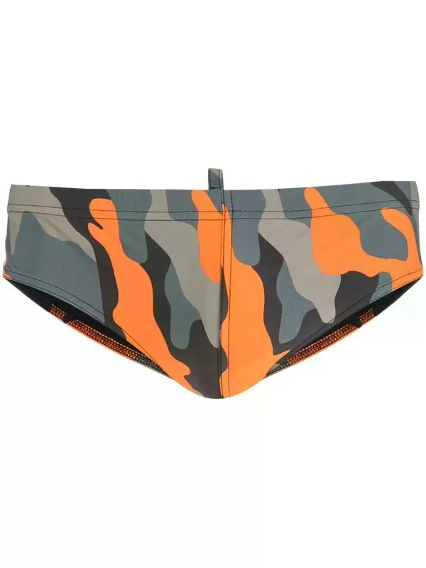 Dsquared2 Camouflage Print Swim Trunks