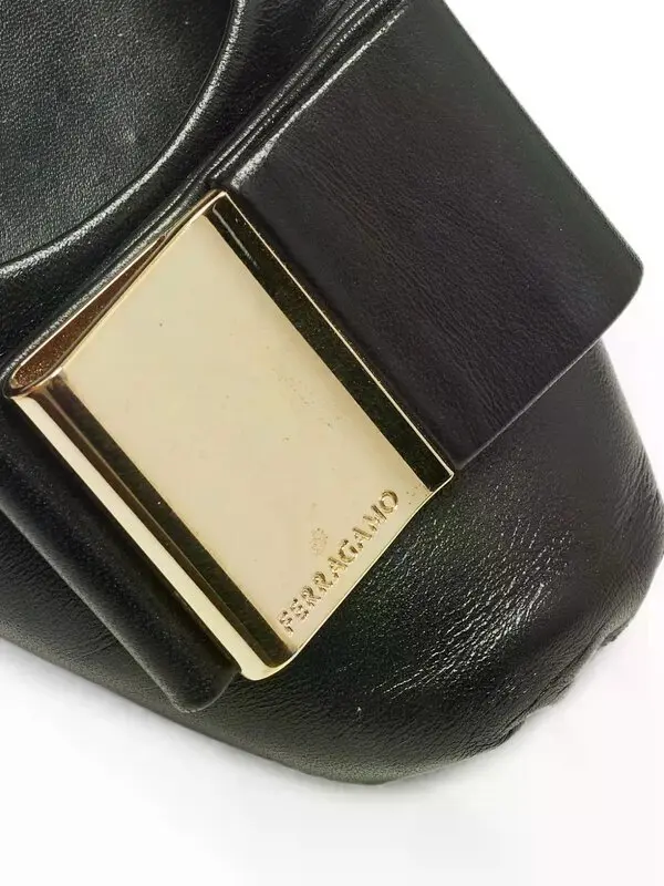 FERRAGAMO Viva Bow Ballet Flats - Black