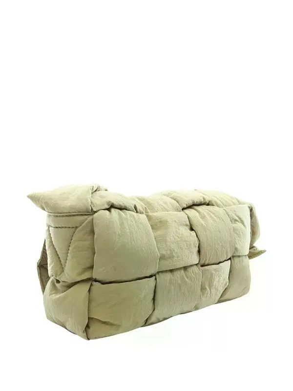 Bottega Veneta Intrecciato Padded Tech Cassette Crossbody Bag - Green