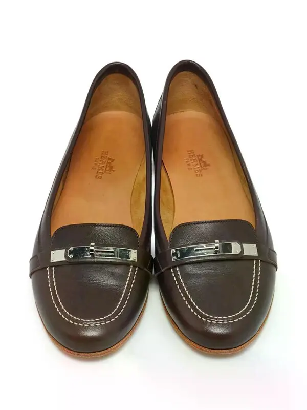Hermès Pegase Leather Loafers