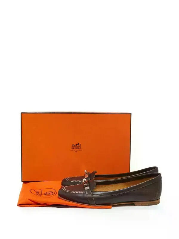 Hermès Pegase Leather Loafers