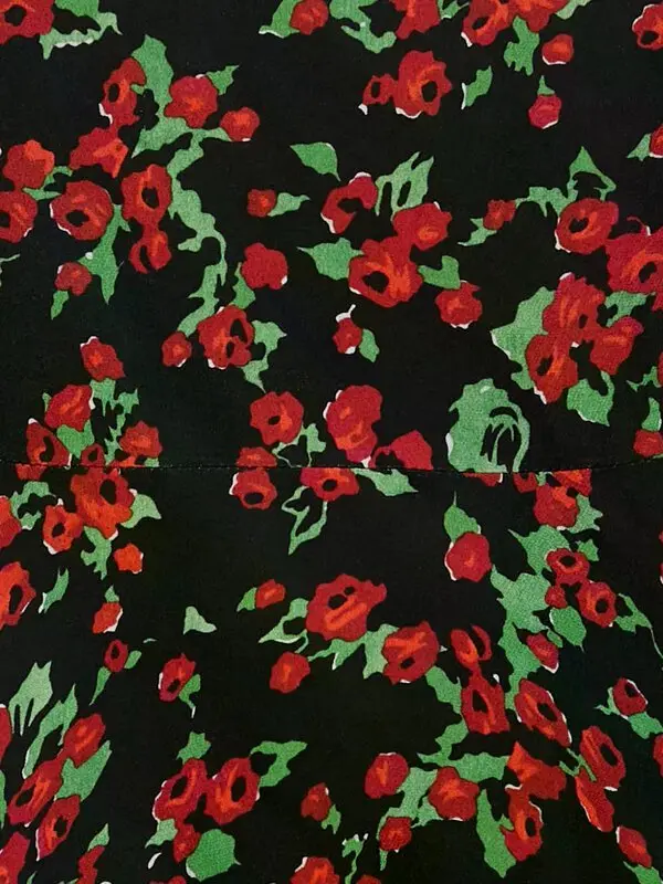 Valentino Garavani Floral Print Silk Mini Dress