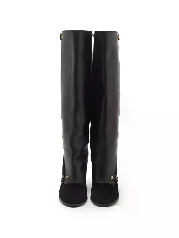 LOUIS VUITTON Engraved Wedge Boots