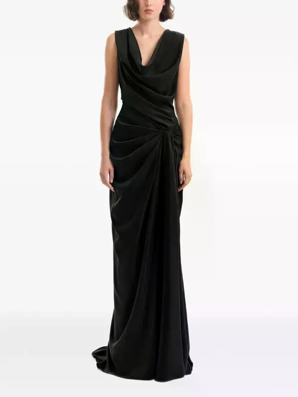 GEMY MAALOUF Sleeveless Draped Dress