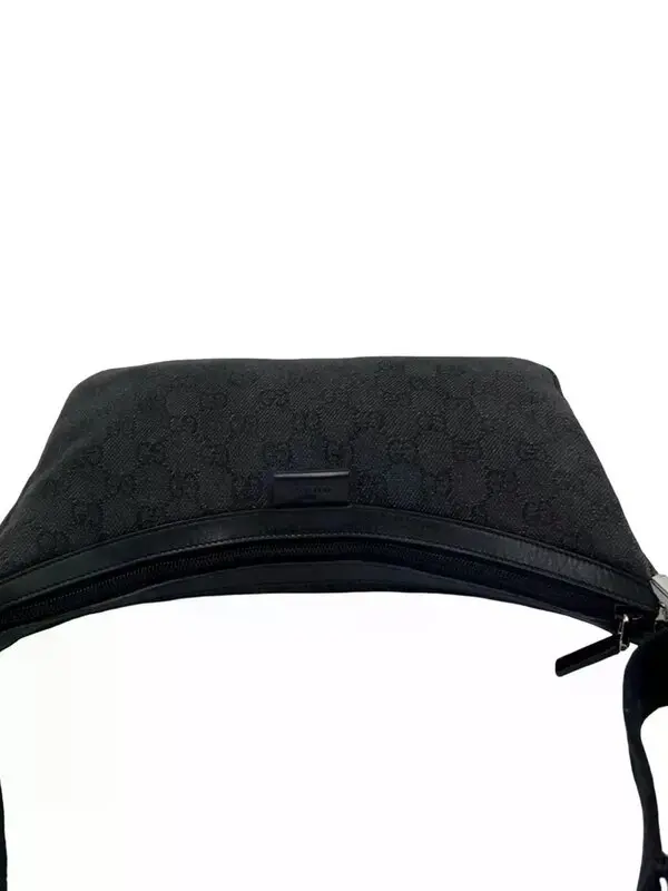 Gucci Gg Canvas Crossbody Bag - Black