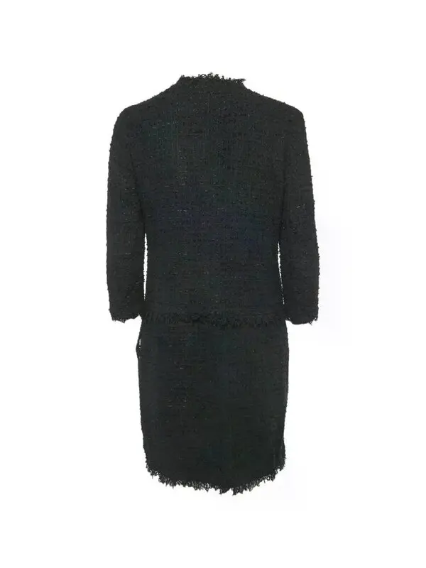 Giambattista Valli Frayed Tweed Coat