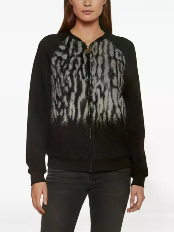 Roberto Cavalli Mohair-blend Jersey Jacket