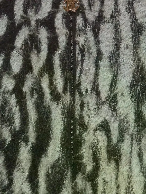 Roberto Cavalli Mohair-blend Jersey Jacket