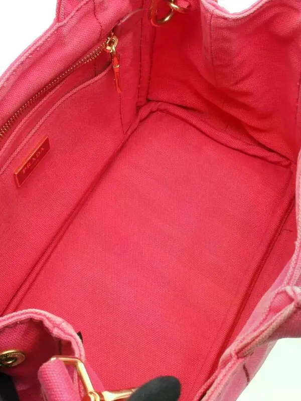 Prada Mini Canapa Tote Satchel - Pink