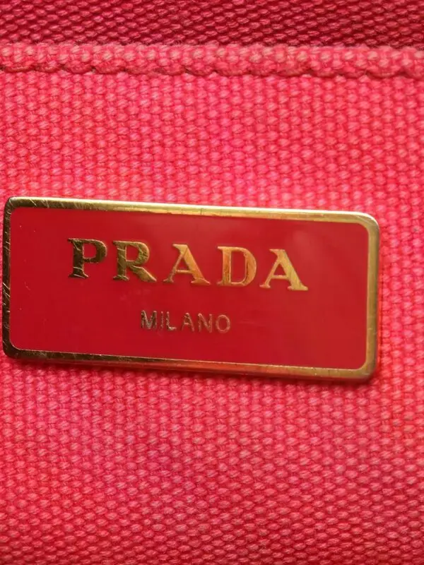 Prada Mini Canapa Tote Satchel - Pink