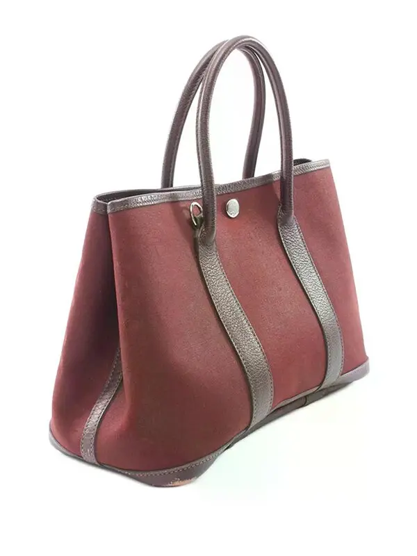 Hermès Toile Garden Party Tpm Tote Bag - Brown