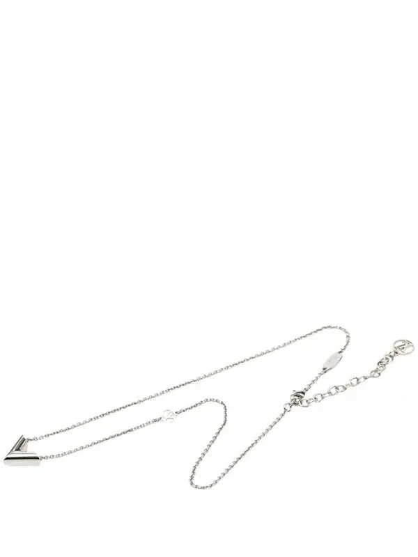 LOUIS VUITTON Essential V Supple Necklace - Silver