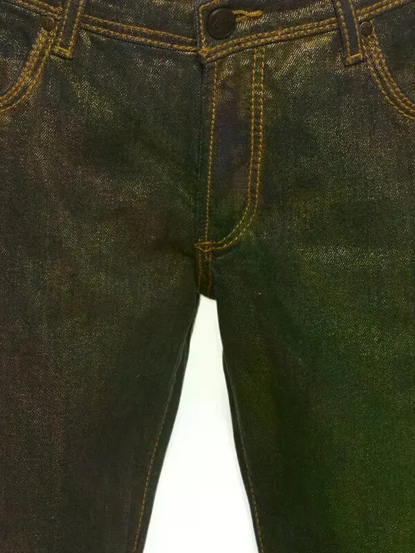 MAISON MARGIELA Glitter Effect Straight Leg Jeans