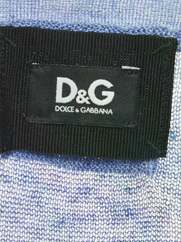 Dolce & Gabbana Ombré-effect Knit V-neck Sweater Vest