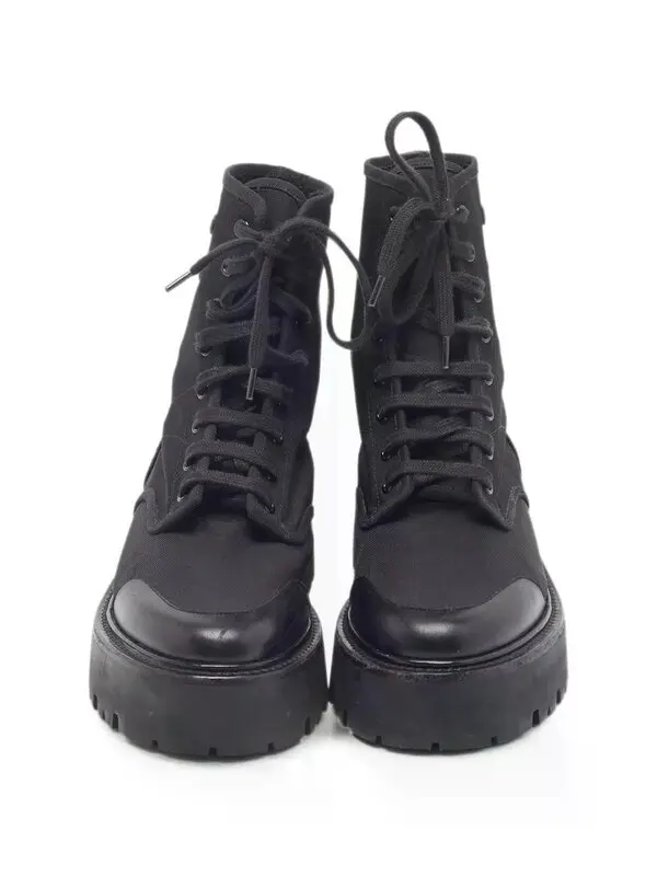Celine Logo Detail Combat Boots