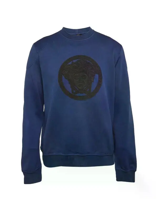 Versace Medusa Leather-trim Sweatshirt
