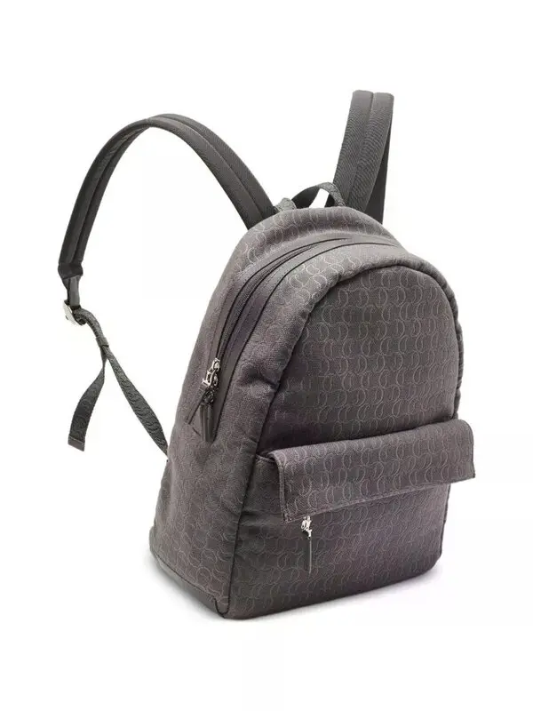 CHRISTIAN LOUBOUTIN Zip N Flap Monogram Jacquard Backpack
