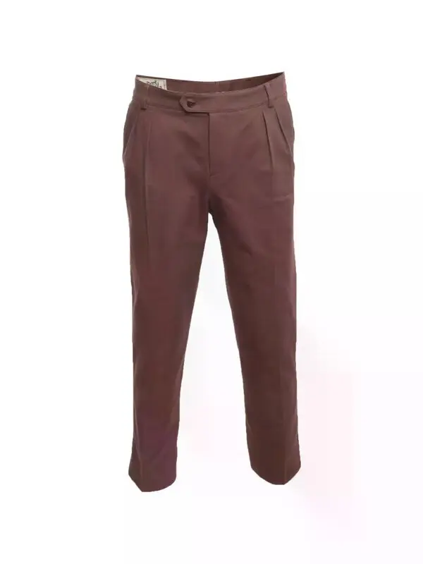 Hermès Pleated Cotton Drill Trousers