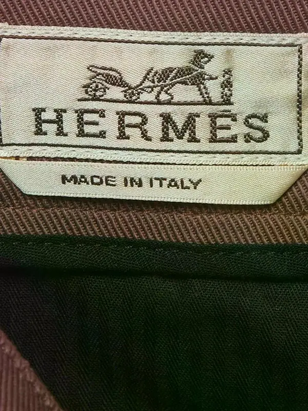 Hermès Pleated Cotton Drill Trousers