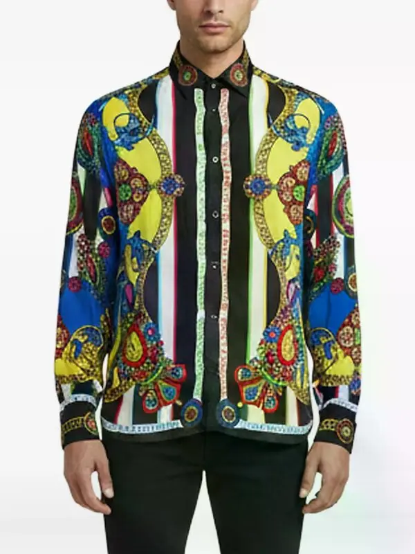 Versace Regalia Baroque-print Shirt