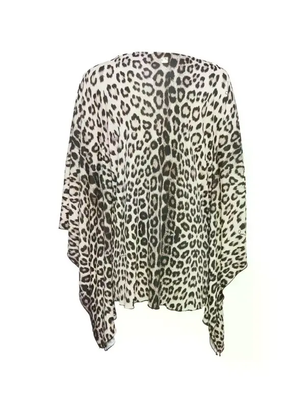 Roberto Cavalli Animal Print Kaftan Top