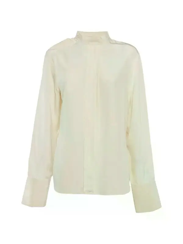 Prada Pleated Satin Blouse