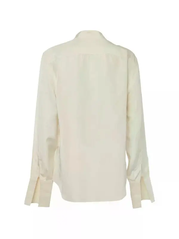 Prada Pleated Satin Blouse
