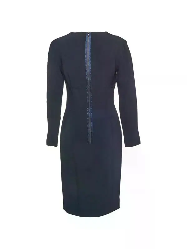 LANVIN V-neck Long Sleeve Midi Dress