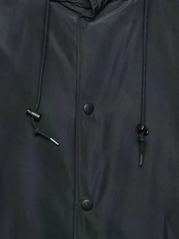 Balenciaga Logo Print Hooded Jacket