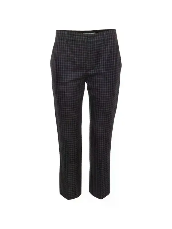 Prada Tailored Plaid Pattern Trousers
