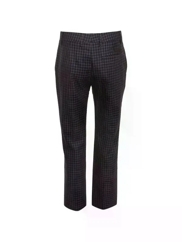 Prada Tailored Plaid Pattern Trousers