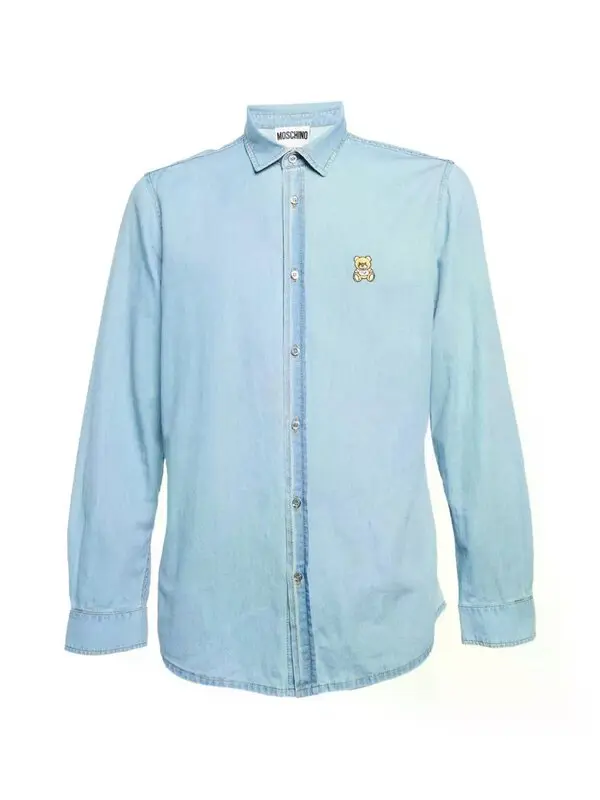 Moschino Teddy-patch Chambray Shirt