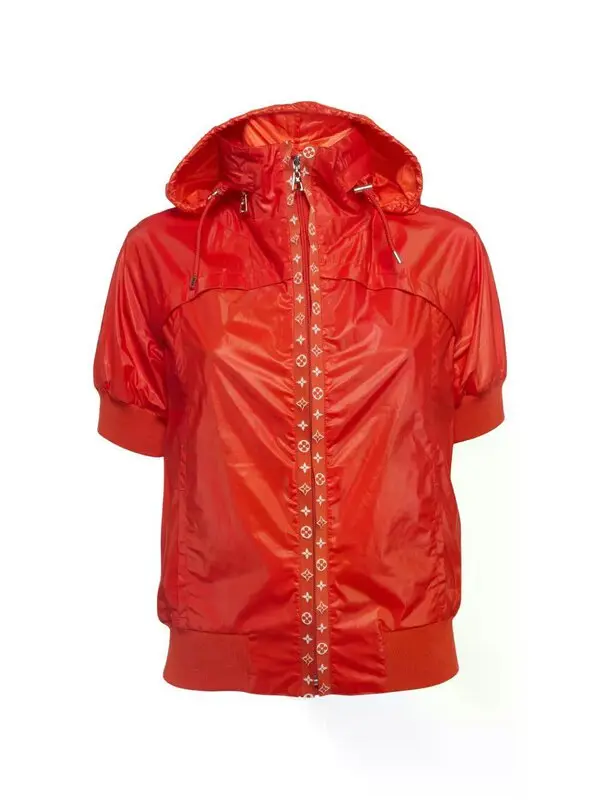 LOUIS VUITTON Monogram Trim Hooded Jacket