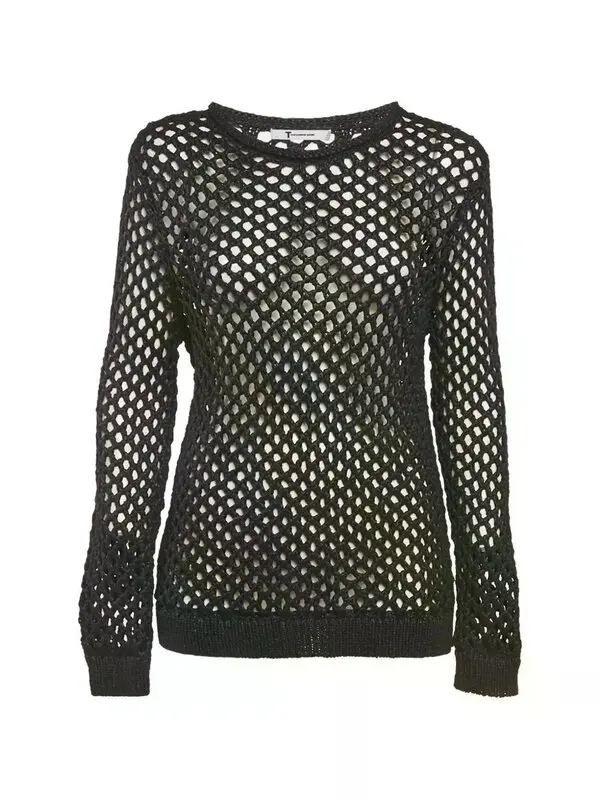 Alexander Wang Crochet Sheer Sweater