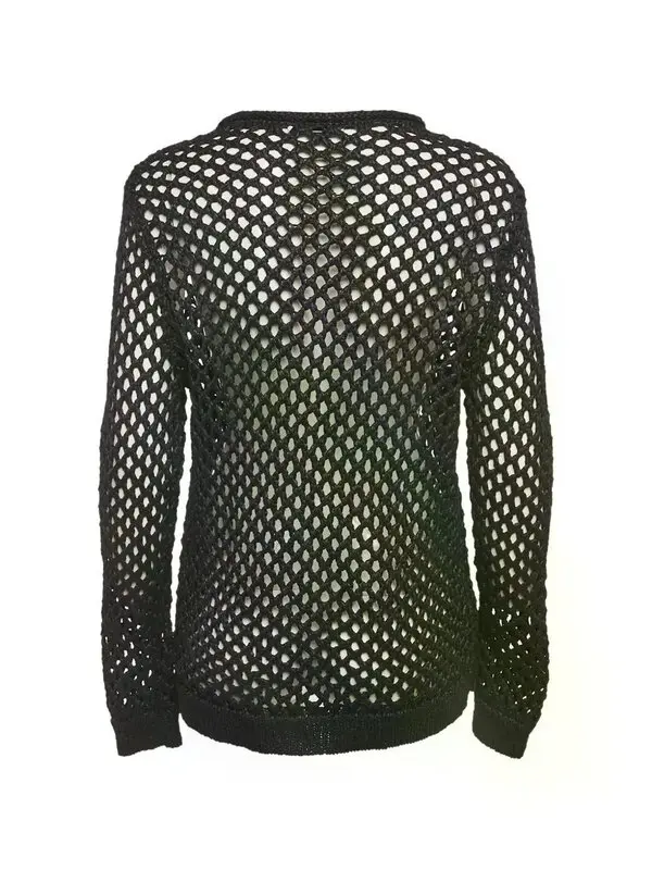 Alexander Wang Crochet Sheer Sweater