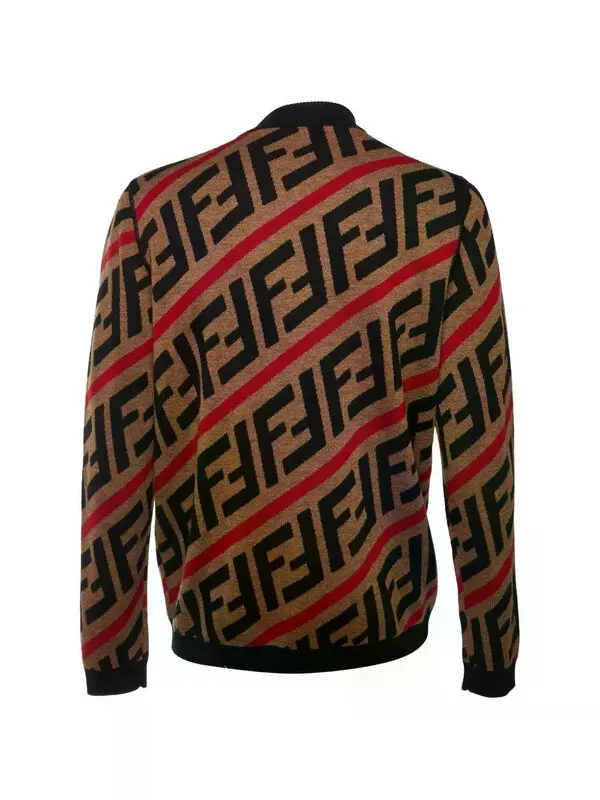 Fendi Diagonal Ff Logo Sweater
