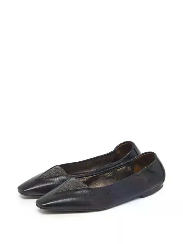 Brunello Cucinelli Embellished Pointed-toe Ballet Flats