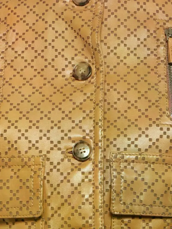 Gucci Perforated Leather Bomber Jacket - Neutrals