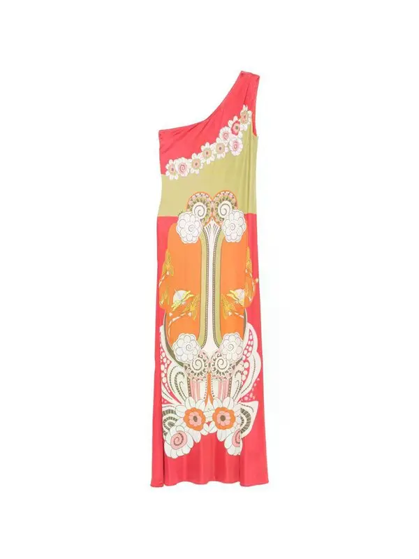 La DoubleJ One-shoulder Maxi Dress - Orange